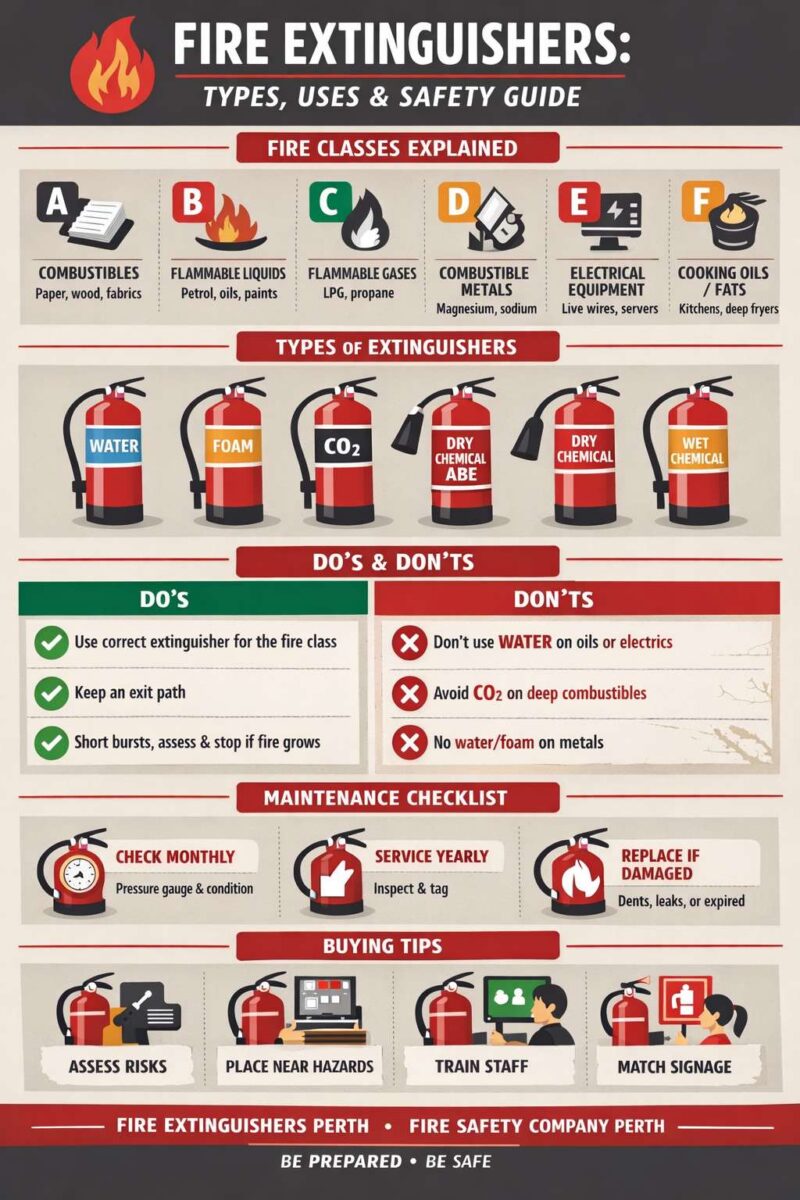 Fire Extinguishers Types Uses Maintenance Buying Guide E Fire